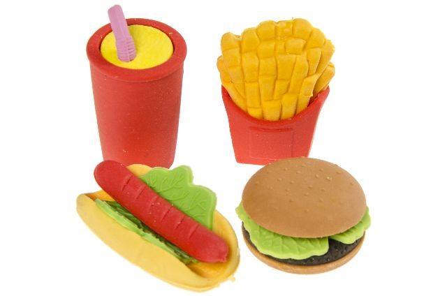 GUM FAST FOOD - SET VAN 4 STUKS - Kinderverrassingen