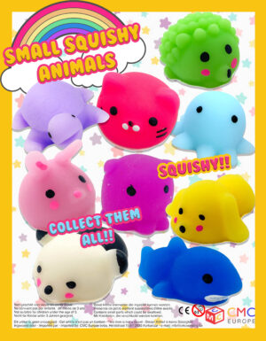SMALL SQUISHY ANIMALS IN 50 MM CAPSULE - Kinderverrassingen